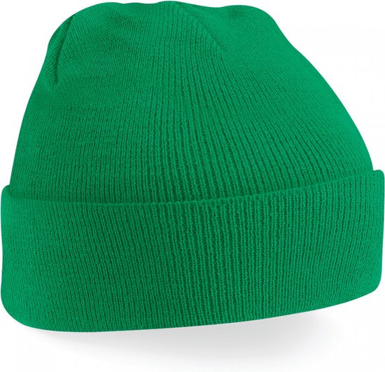 Basic winter muts groen | bol