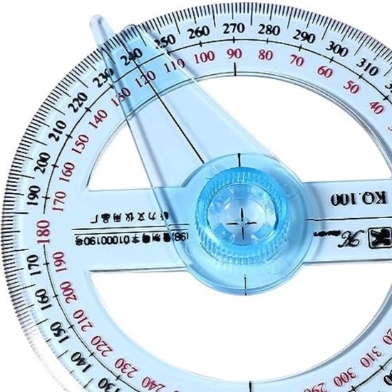 CHPN - Koershoekmeter - Gradenboog - Kompasroos - 126mm - 360 graden ...