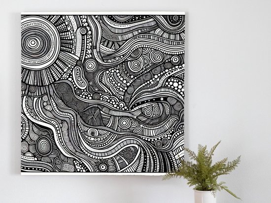 Doodle aboriginal schilderij | Aboriginal Doodle Delight: A Masterpiece ...