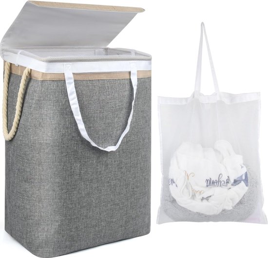 Inovra ® Wasmand Wasmand met Deksel, Wasmanden, Grote Wasmand, Smalle ...