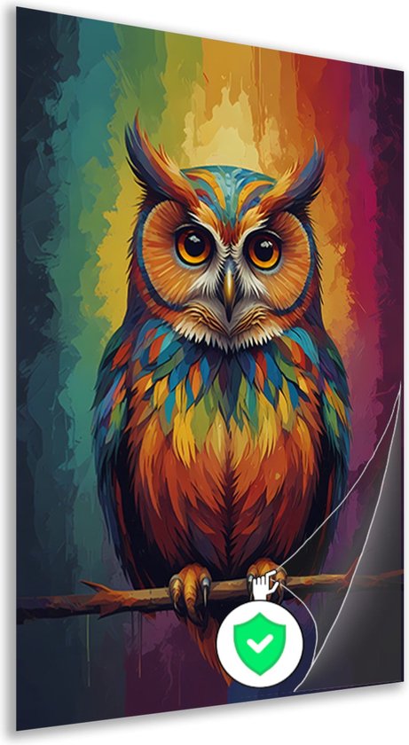 Uil poster - Dier posters - Posters Tak - Muurdecoratie industrieel ...