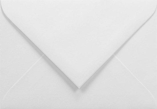 Witte C7 mini enveloppen 85x120mm 100g Amber puntige klep - kleine ...