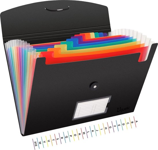 Inovra ® Documentenmap A4, map met 13 vakken A4, waterdichte ...