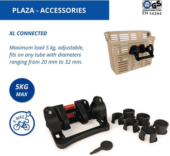 Equivera Fietsbak - Fietsmand - Fietskrat - Fiets Mand - Fietsmanden ...