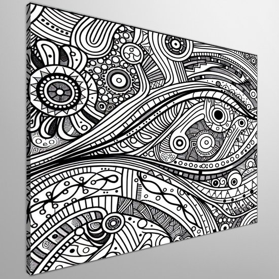Line art aboriginal schilderij | Primal Symmetry: A Fusion of Line and ...