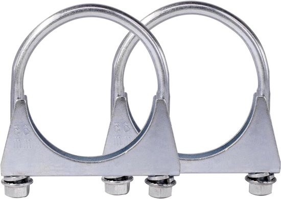 Beugelklem M8 buis klem Ø52-80 mm - speciale uitlaatpijp klem ...