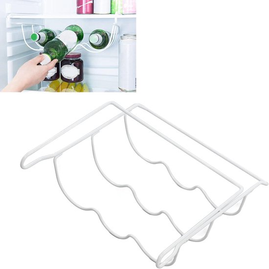Grote flessenhouder voor de koelkast - draagvermogen van 10 flessen ...