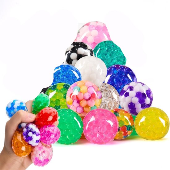 Stressbal Stretchy Squeeze - 1 exemplaar - 7 cm groot - Knijpbal ...