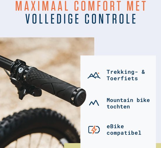 Fiets Handvatten met Hoge Demping en Anti-slip Rubber - Ergonomische ...