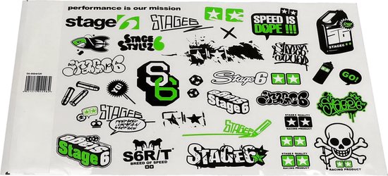 Stage6 Stickerset Stage6 groen 30-delig 21 x 30 cm | bol