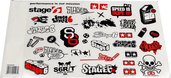 Stage6 Stickerset Stage6 rood 30-delig 21 x 30 cm | bol