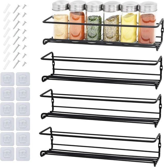 Kruidenrek 4 etages eenvoudig te installeren - Joejis Keukenrek ...