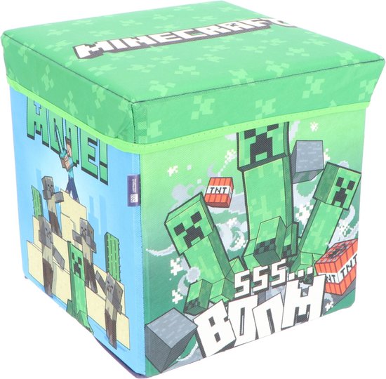 Minecraft opbergbox - Stoel voor spullen - Inklapbaar en duurzaam | bol