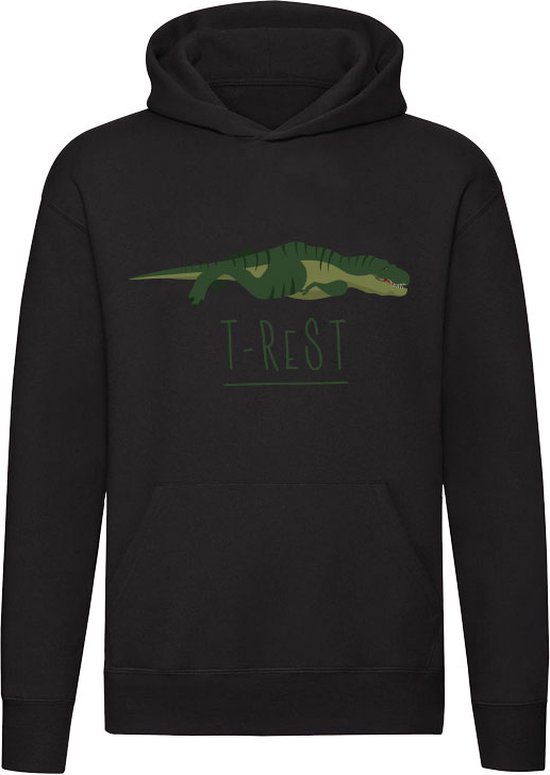 Dinosaurus T-Rest Hoodie - rust - T-Rex - vermoeidheid - relaxen ...
