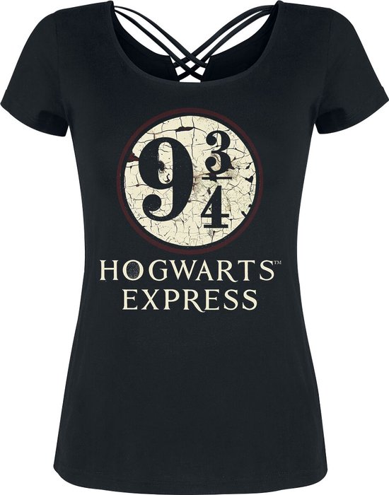 Harry Potter Platform 9 3/4 T-shirt zwart S - Katoen - Fan merch, Film ...