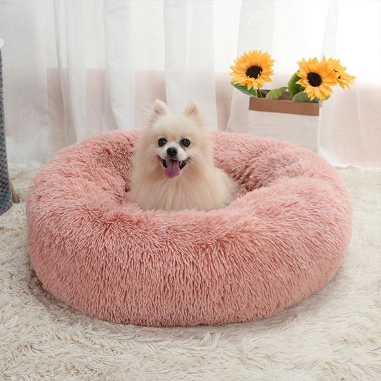 Hondenmand Zacht Huisdierbed Rond Wasbare Hondenmand Roze Katten Kleine ...