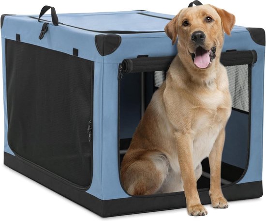 Hondenbench Opvouwbare autotransportbox voor honden en katten - Stof ...