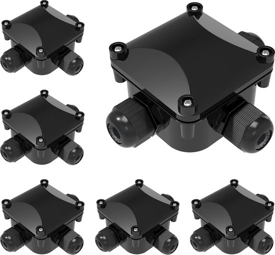 Aansluitdoos voor buiten waterdicht IP68 - 6 stuks - kabelverbinder - 3 ...