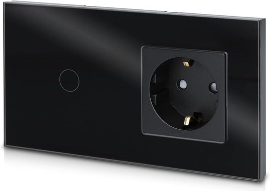 Haptic Touch lichtschakelaar met stopcontact - Inbouwschakelaar met ...