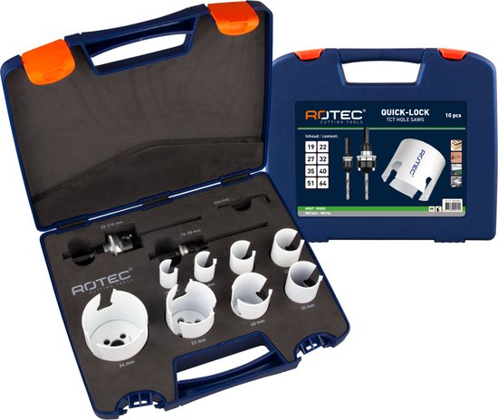 Rotec 10-dlg. MP gatzagenset type '528 - Loodgieter' met Quick-Lock ...