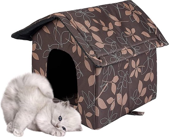 Winterbestendige opvouwbare kattenmand - waterdicht zeildoekdak ...