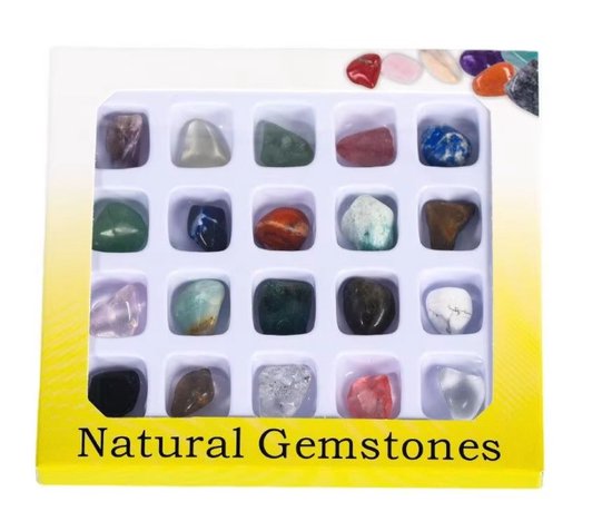 Display doosje met 20 stuks kleine edelsteentjes | bol