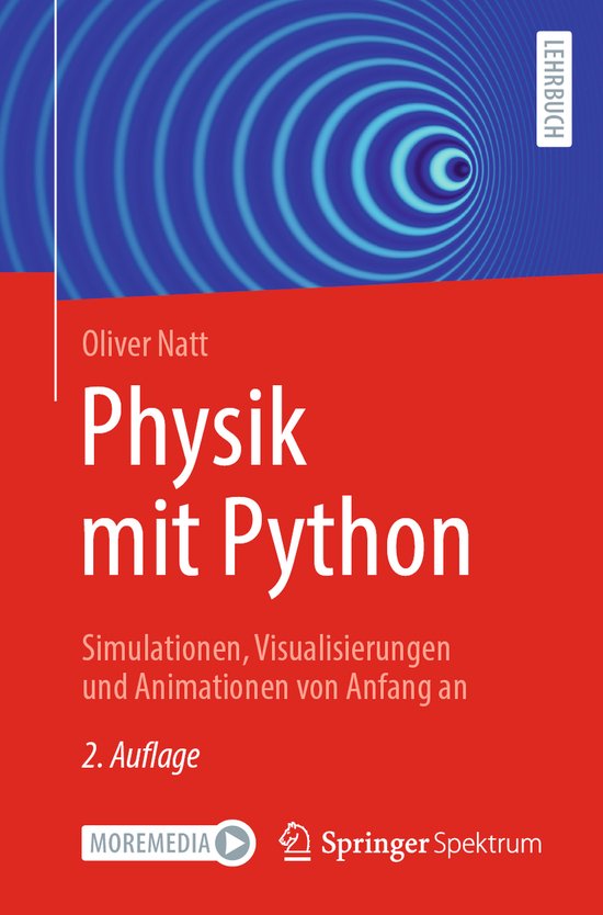 Physik mit Python | 9783662664537 | Oliver Natt | Boeken | bol