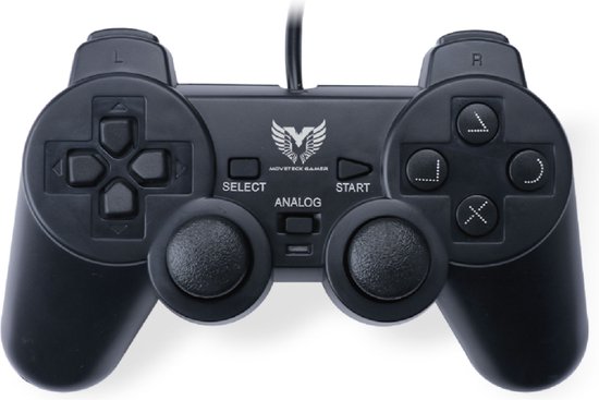 Freaks and Geeks - Zwarte controller voor PS2/PS1 | bol