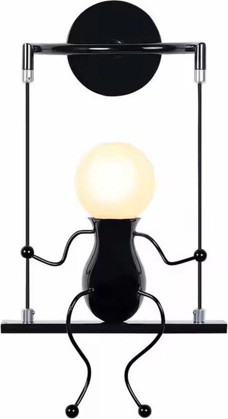 Grappige wandlamp pop - Unieke LED lamp met schommelend design ...