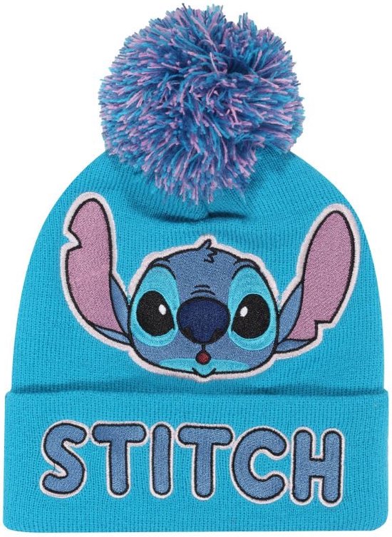 Heroes Inc Lilo & Stitch Pom-Pom Beanie Light Blue Beanies & Caps | bol