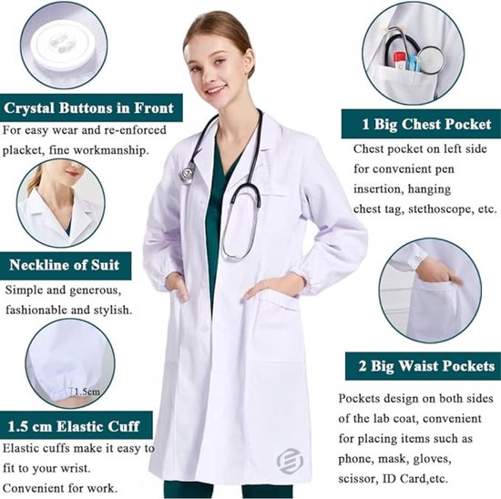 Equivera Labjas - Labojas - Doktersjas - Laboratoriumjas - Labjas Dames ...