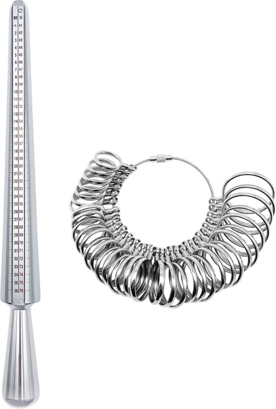 Purepeak Ringmaat Meter geschikt voor EU, Frans en US maten - Ring ...