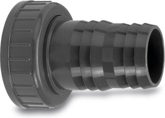 VDL 2/3 slangtule PVC-U 1 1/4" x 25 mm binnendraad x slangtule grijs | bol