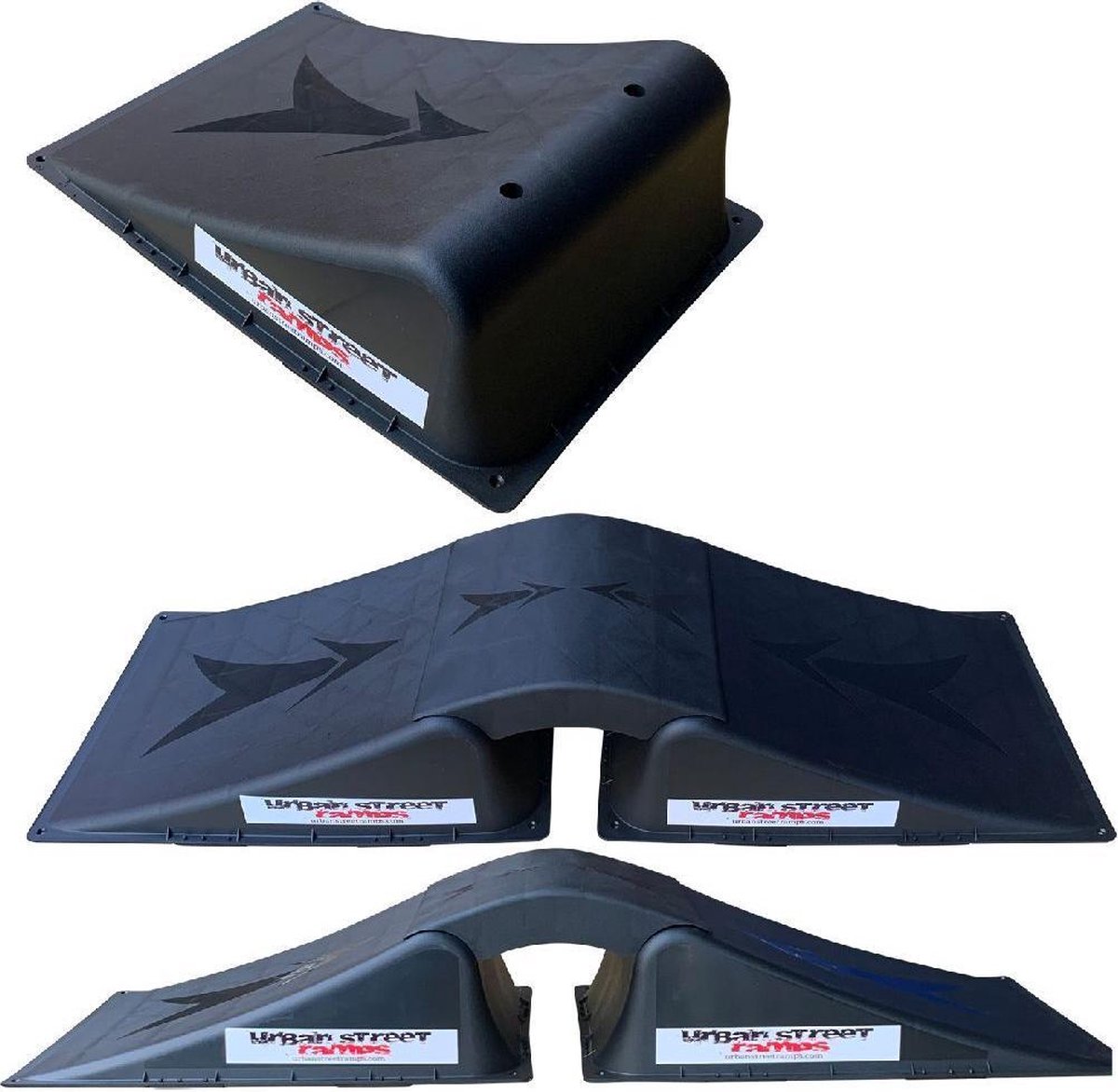 Urban Street Ramps Mini Single Skateramp Zwart | bol