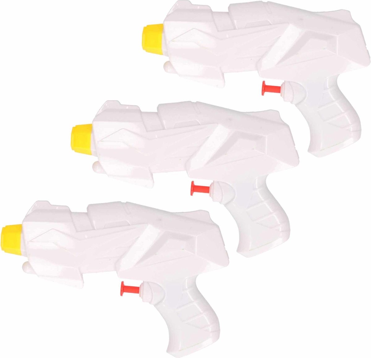 5x Mini waterpistolen/waterpistool wit van 15 cm kinderspeelgoed ...