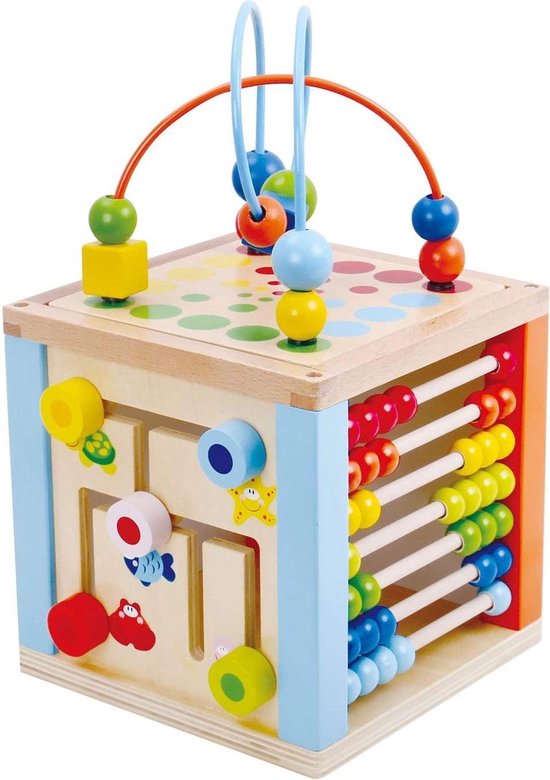 Tooky Toy Activiteitenkubus Junior 20 Cm Hout | bol.com