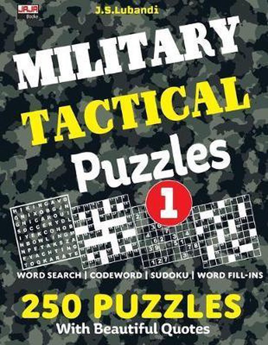 Military Tactical Puzzles: 250 Puzzles(word Search, Codeword, Sudoku ...