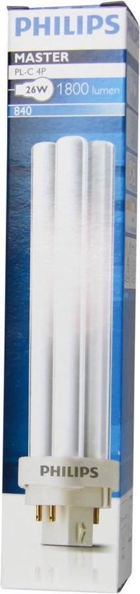 Philips MASTER PL-C 4P 26W 840 - Koel Wit | bol.com