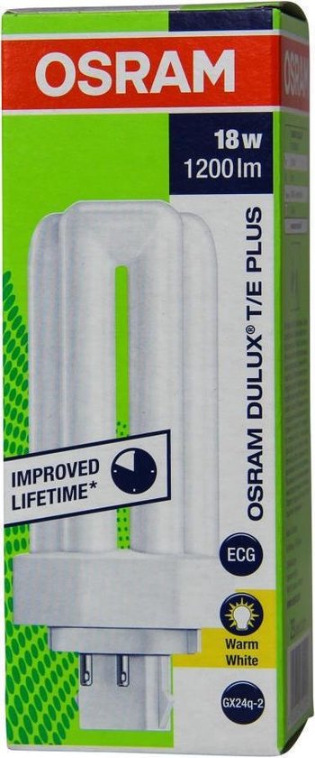 Osram Dulux Plus Spaarlamp - 4-Pins - Warm Wit - 18W | bol.com