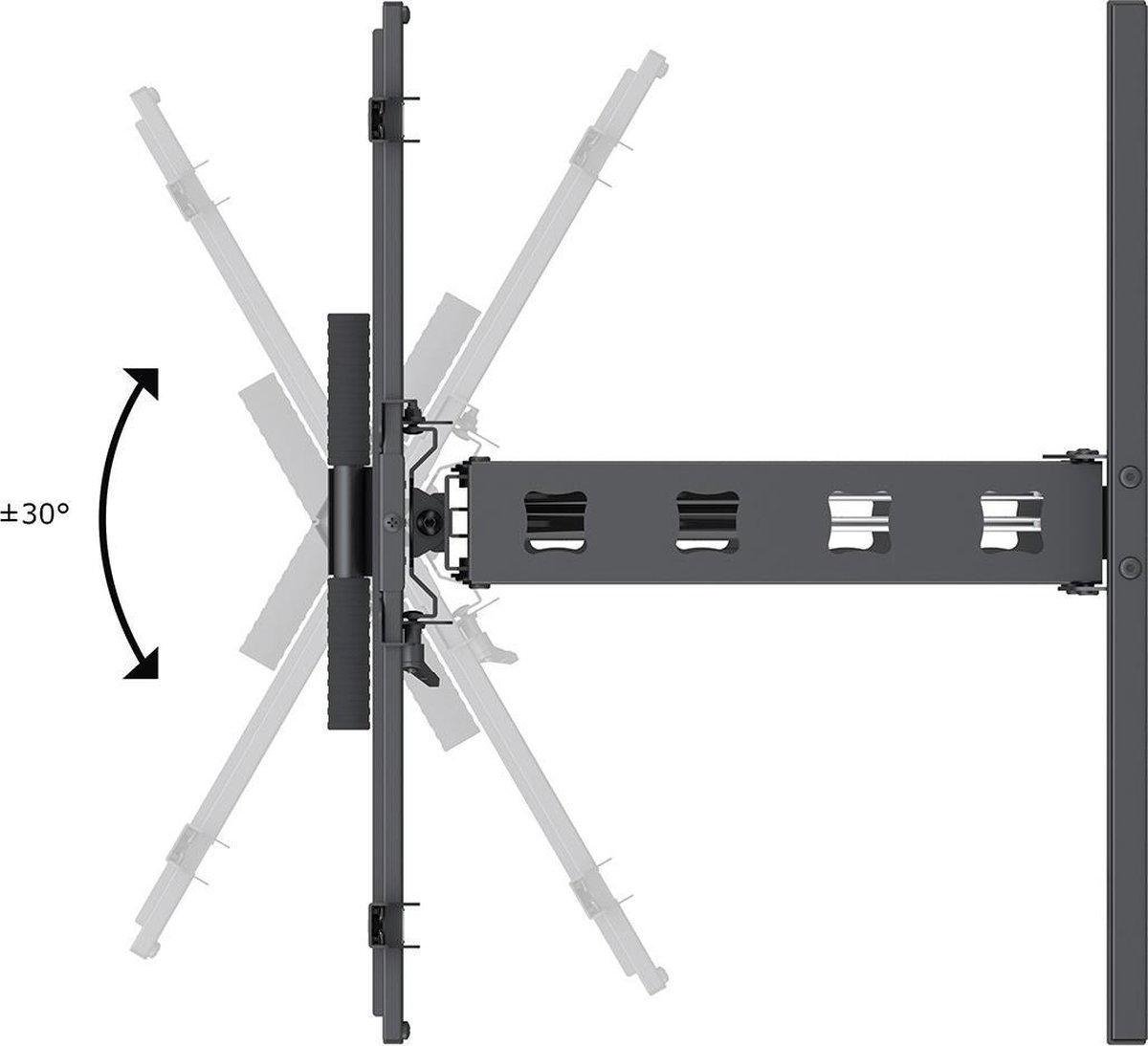 Volledig Beweegbare XXL TV Muurbeugel - Inclusief Soundbar Beugel - 42 ...