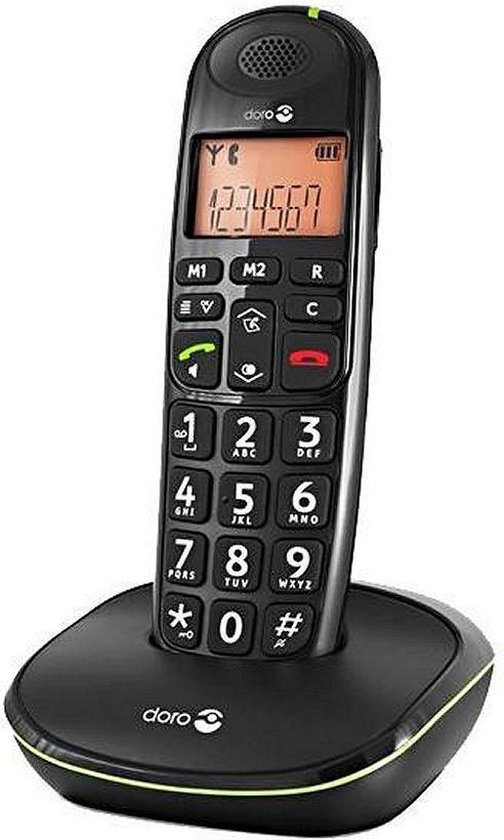 Doro PhoneEasy 100W - Single DECT telefoon - Zwart | bol.com