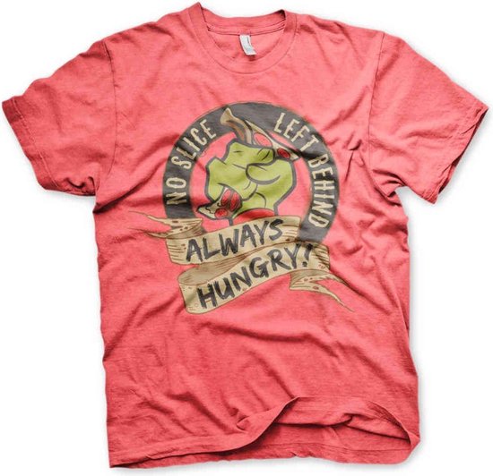 Teenage Mutant Ninja Turtles Heren Tshirt -S- No Slice Left Behind Rood ...