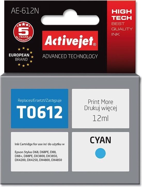 Print-Equipment Inkt cartridges / Alternatief voor T0612 epson DX3850 ...