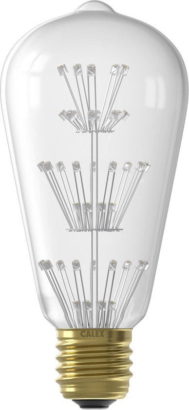 Calex rustikalamp LED pearl 3W (vevangt 30W) grote fitting E27 | bol.com