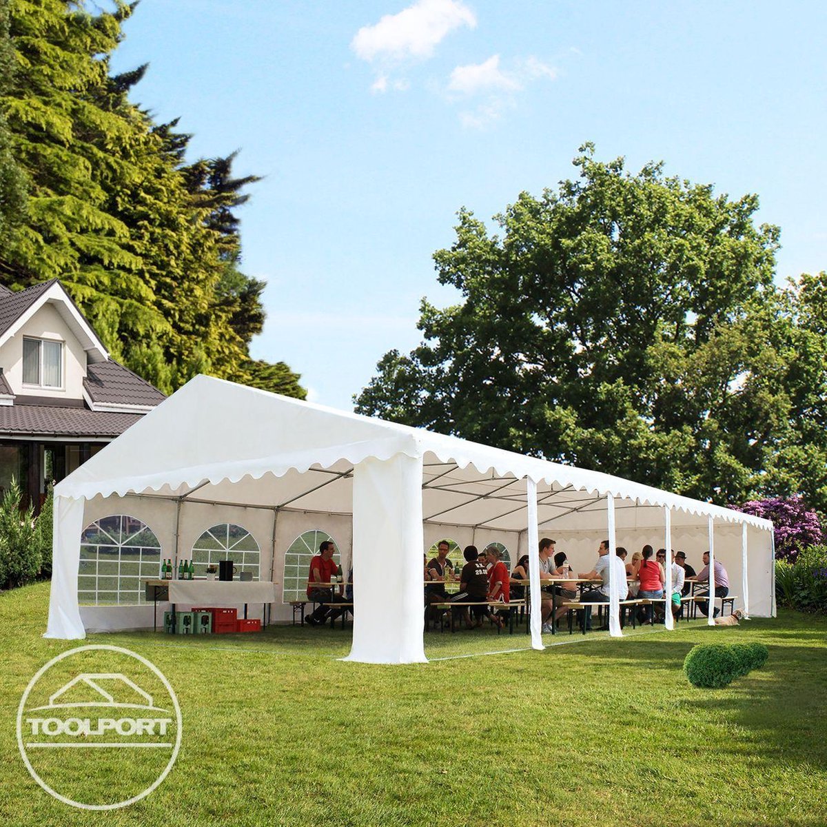 Partytent 3x5 m, PVC wit | bol.com