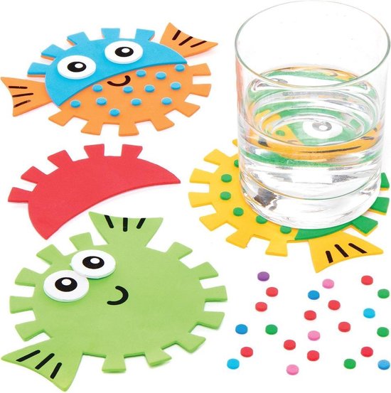 Baker Ross Kogelvis Onderzetters (6 stuks) Knutselspullen en ...