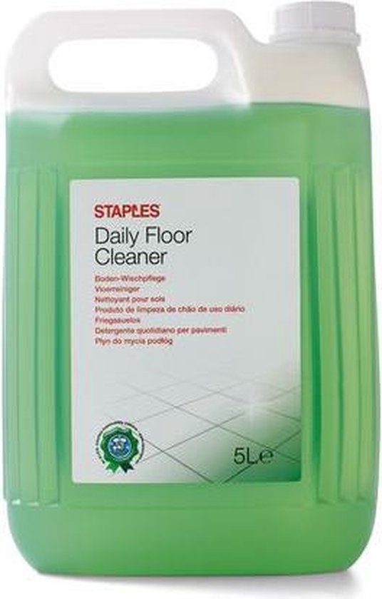 Staples Dagelijkse vloerreiniger concentratie, dennen, groen, 5 l (fles ...