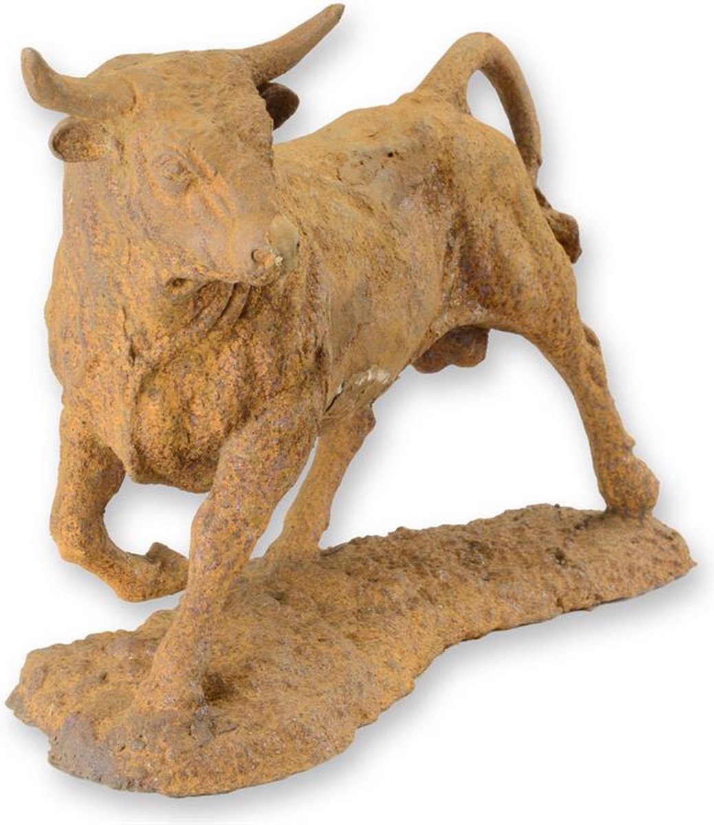 GEROEST, ROEST, ROESTIG GIETIJZER BEELDJE VAN EEN STIER | bol