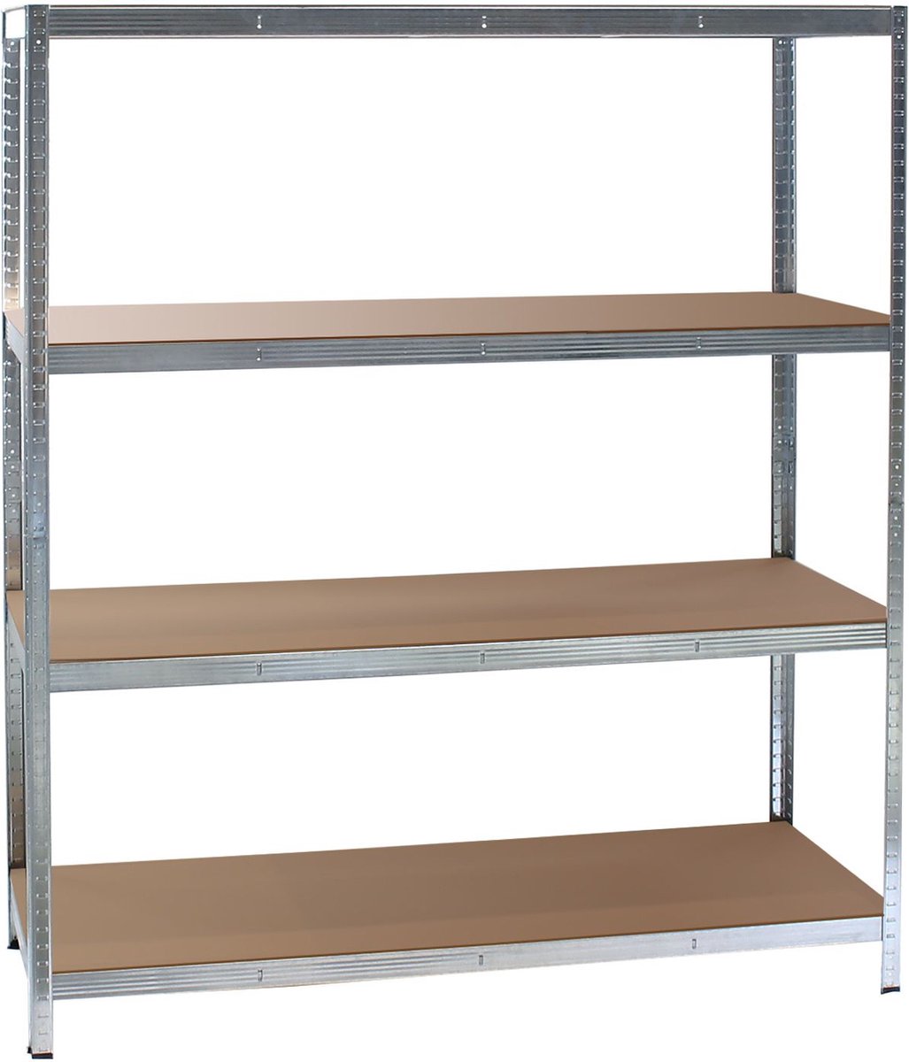 XPOtool magazijnrek verzinkt - 160x60x180cm legbordstelling opbergrek ...