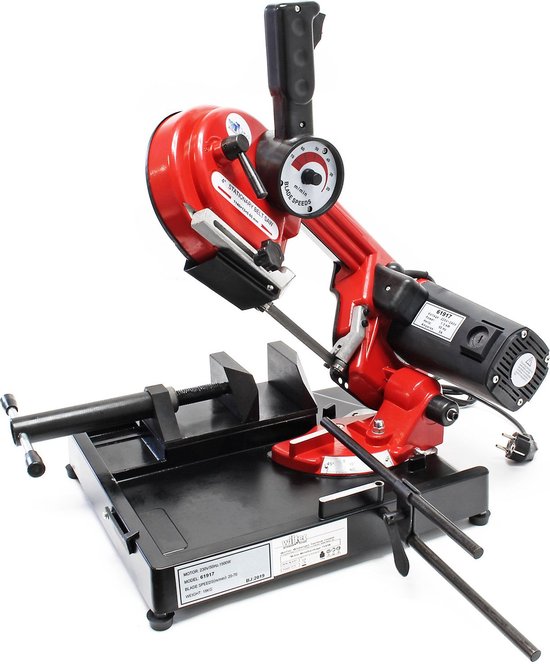 Draagbare metaallintzaagmachine 1500W, 105mm snijdiepte incl. zaagband ...
